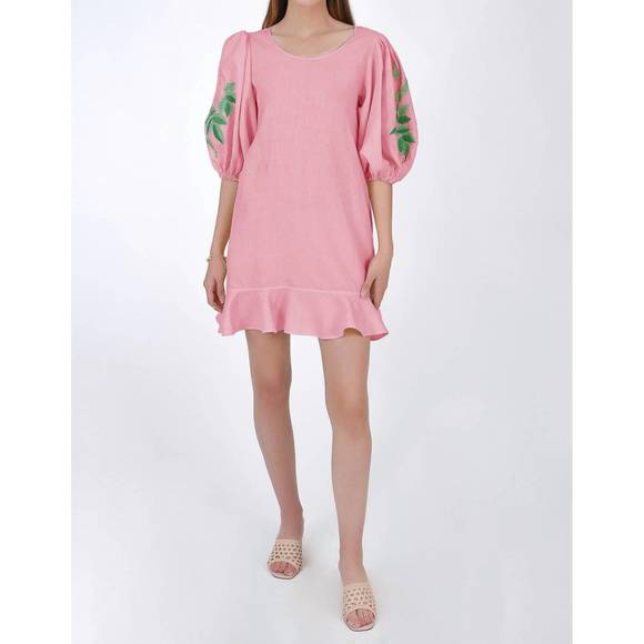 Fanm Mon | Dresses | New Fanm Mon Naril Dress In Geranium Pink | Poshmark